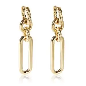 David Yurman Yellow Gold Lexington Link Earrings - Yellow_gold