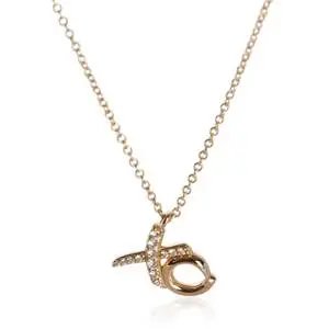 Tiffany & Co. Rose Gold Diamond Paloma Picasso Xo Pendant Necklace - Rose_gold