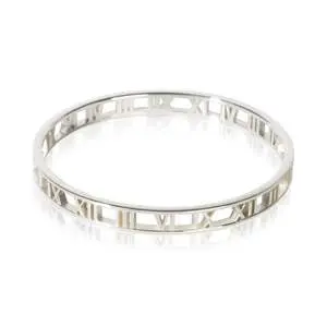 Tiffany & Co. Sterling Silver Atlas Open Bangle Bracelet