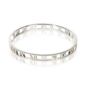Tiffany & Co. Sterling Silver Atlas Open Bangle Bracelet - Sterling_silver