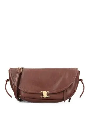 Celine Triomphe Halfmoon Small Leather Shoulder Bag - Multicolor
