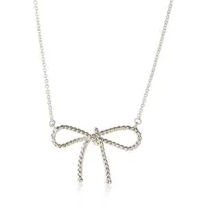 Tiffany & Co. Sterling Silver Rope Bow Pendant - Sterling_silver