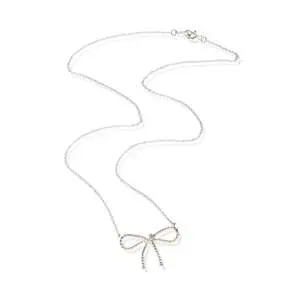 Tiffany & Co. Sterling Silver Rope Bow Pendant