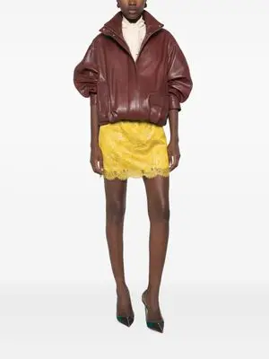 Saint Laurent Laced Mini Skirt