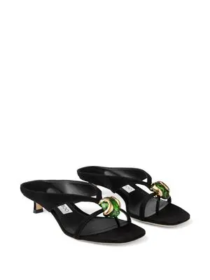 JIMMY CHOO Emeri Suede Leather Sandals