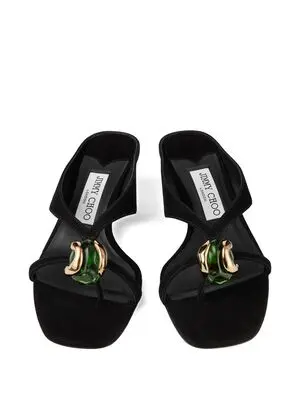 JIMMY CHOO Emeri Suede Leather Sandals
