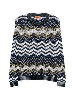 Missoni Zig Zag Motif Wool Sweater - Multicolor