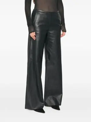 FORTE_FORTE Leather High-waisted Trousers