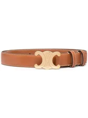 Celine Triomphe Medium Leather Belt - Multicolor