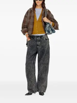 DIESEL® Wide Leg Denim Jeans
