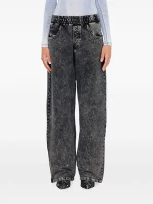 DIESEL® Wide Leg Denim Jeans