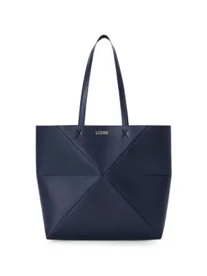 LOEWE Puzzle Fold Medium Leather Tote - Multicolor