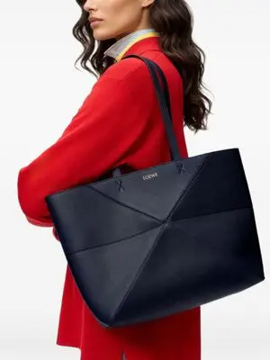 Loewe Puzzle Fold Medium Leather Tote - Multicolor
