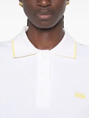 Loewe Anagram Embroidered Piqué Polo Shirt