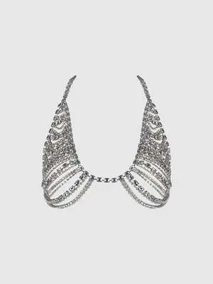 Frederick's Of Hollywood Ziggy Rhinestone Multi Stone Bra