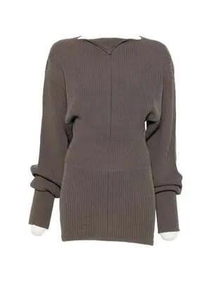 Rick Owens Wool V-necked Sweater - Multicolor