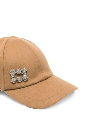 ROGER VIVIER Rv Flower Strass Baseball Cap