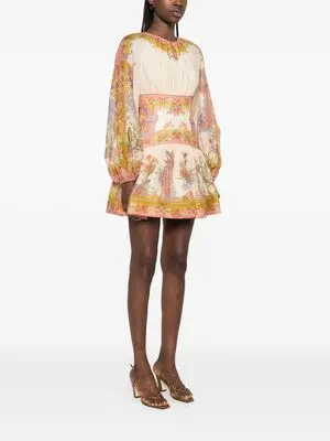 Zimmermann Indra Printed Mini Dress - Multicolor