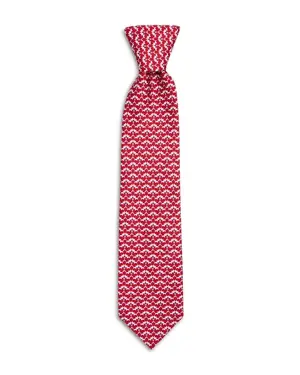 FERRAGAMO Silk Neck Tie - F. Rosso