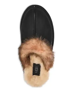 UGG Scuffette Nubuck & Shearling Slippers