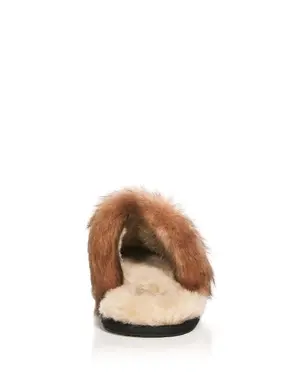 UGG Scuffette Nubuck & Shearling Slippers