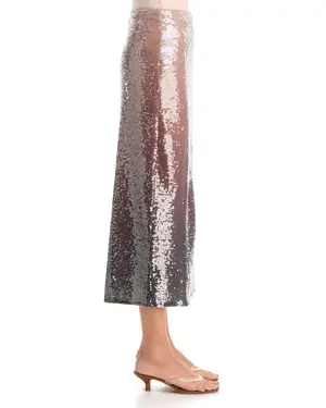 Line & Dot Mirage Sequin Midi Skirt