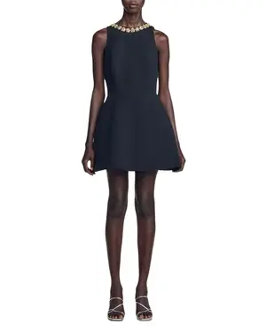 Sandro Embellished Mini Dress