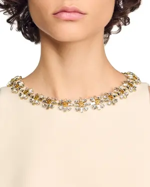 Sandro Embellished Mini Dress - Vanilla