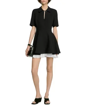 Sandro Joye Skater Mini Dress