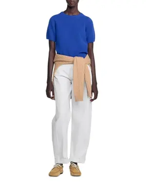 Sandro Emily Wool Crewneck Sweater
