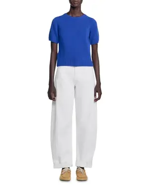 Sandro Emily Wool Crewneck Sweater