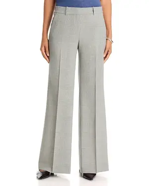 Theory Wales Wool Blend Flare Pants
