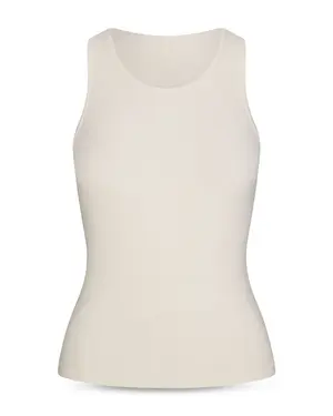 SKIMS Boyfriend Rib Tank Top - Ivory