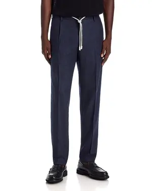Eleventy Wool & Cotton Cashmere Jogger Pants - Blue