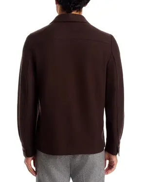 Eleventy Wool Overshirt - Brown