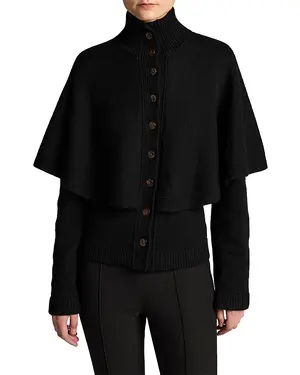Vince Cape Cardigan With Turtleneck
