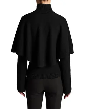 Vince Cape Cardigan With Turtleneck