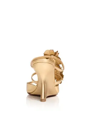 Zimmermann Belara Floral Embellished Wedge Sandals