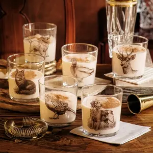 VIETRI Wildlife Glass Tumblers, Set Of 6
