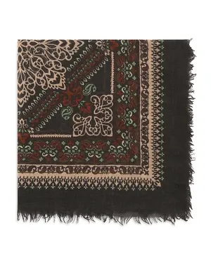 Gerard Darel Sinead Square Wool Scarf - Cinnamon
