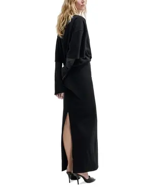 DARKPARK Wool Layered Sleeve Maxi Dress