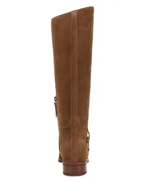 Veronica Beard Arabelle Knee-high Buckled Leather Boots - Chestnut