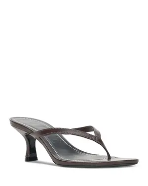 Staud Staud Freja Thong Kitten Heel Sandals Espresso