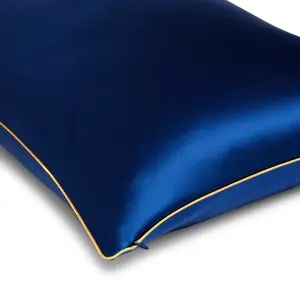 Slip Silk Late Checkout Pillowcase - Navy