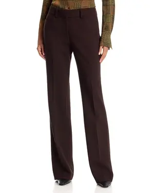 Lafayette 148 New York Reade Wool-blend Flare Leg Pants