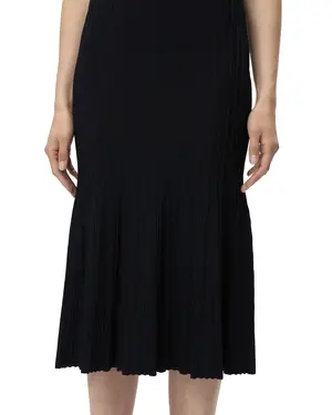 Herve Leger The Lauren Flare Hem Midi Dress - Black