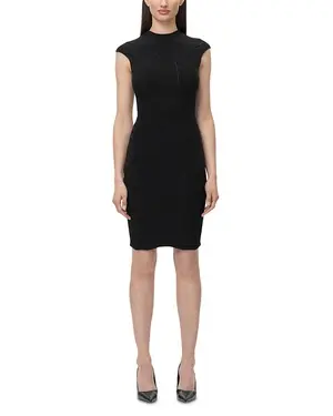 Herve Leger The Brittany Mock Neck Dress