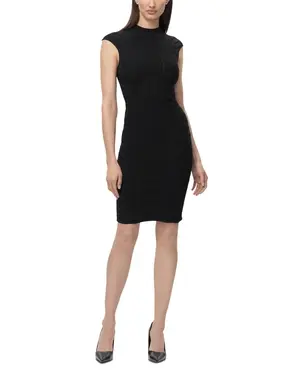 Herve Leger The Brittany Mock Neck Dress