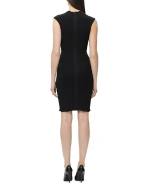 Herve Leger The Brittany Mock Neck Dress