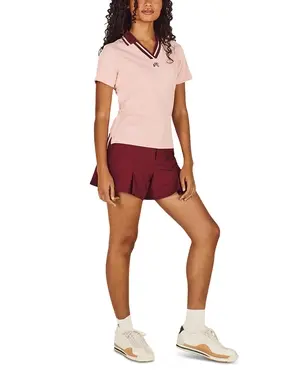 MALBON Florencia Pleated Shorts - Raspberry